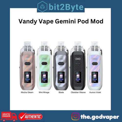 Jual Vandy Vape Gemini Pod Kit 2400mAh 80W - OBSIDIAN WEAVE - Jakarta ...