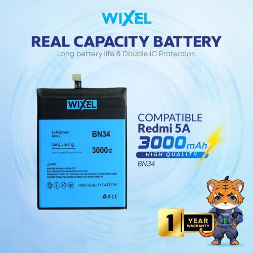 Promo Baterai WIXEL BN34 Compatible For Redmi 5A Real Capacity Double ...