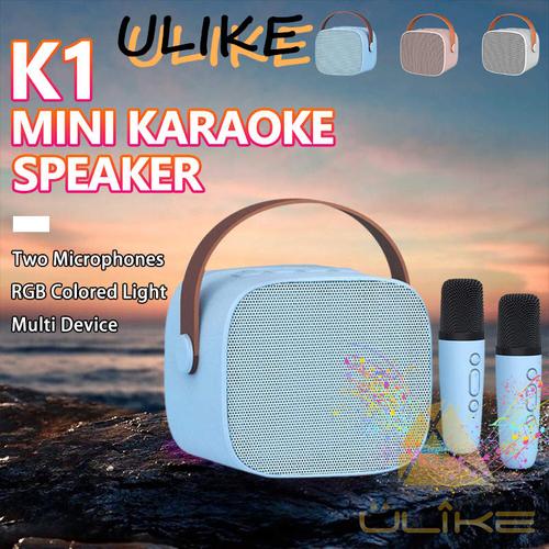 Promo ULIKE K1 Speaker Bluetooth Karaoke 2Mic Mini Bluetooth Bluetooth ...