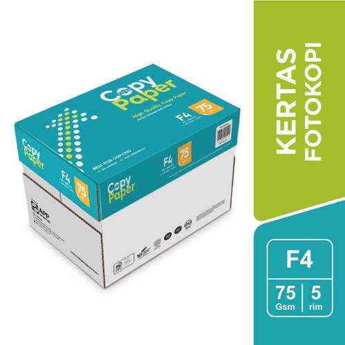 Promo Copy Paper Blue Photocopy Paper 75gsm F4 per BOX - CPB PC 75 F4 ...