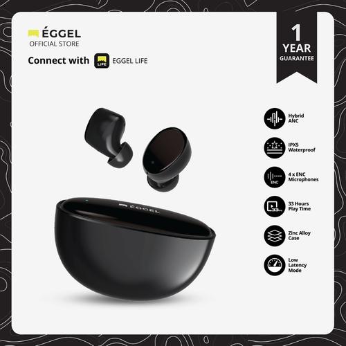 Promo Eggel SteelBuds Neo Hybrid ANC + ENC Zinc Alloy Metal TWS ...