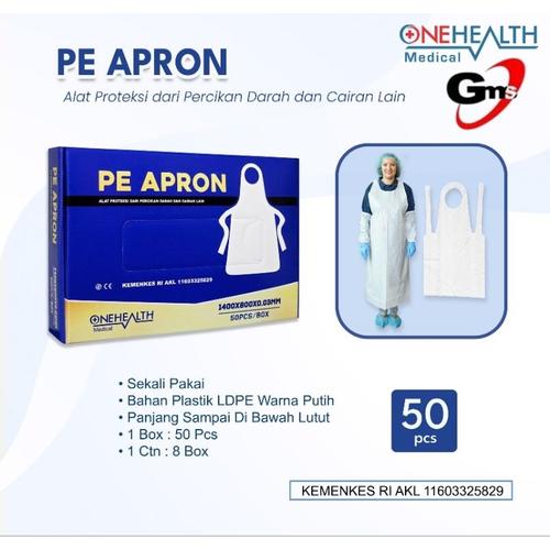 Jual Apron Plastik Onemed / Onehealth Pak isi 50 Pcs - Kota Medan ...