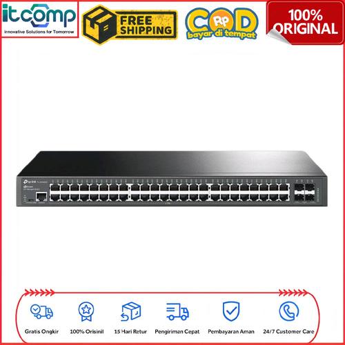 Jual TP-Link TL-SG3452X Omada 48 Port Gigabit + 4 Port SFP 10G Uplink ...