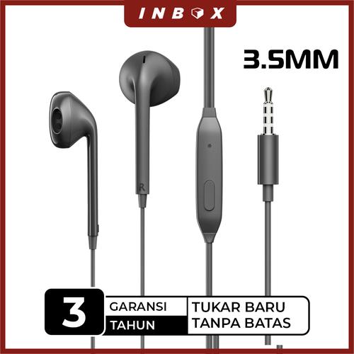 Promo INBOX HT-02 Earphone 3.5mm Stereo Clear Sound Bass Microphone ...