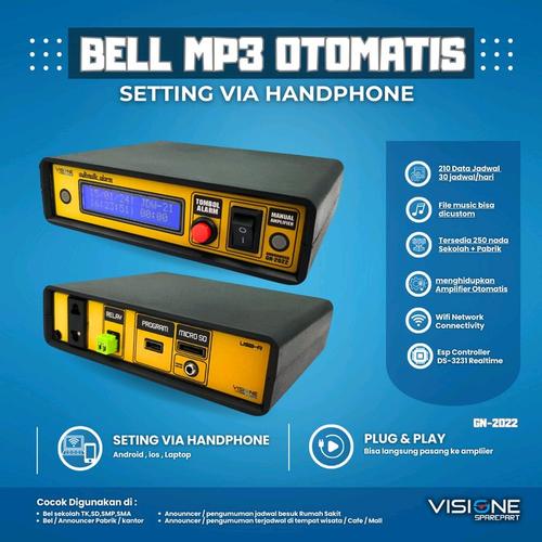 Jual Bel sekolah otomatis Mp3 Wifi seting via handphone bel pabrik bel ...