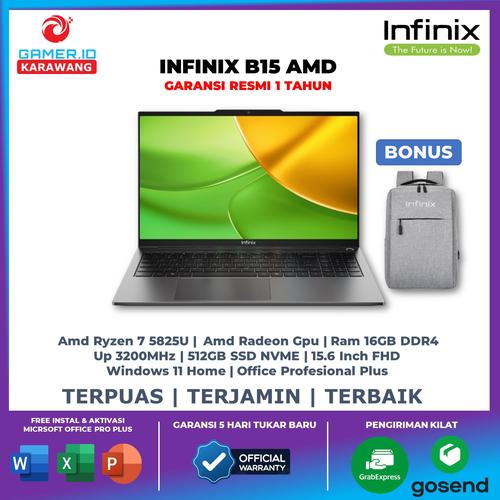 Promo Infinix Xbook B15 Amd Ryzen 7 5825U Ram 16GB SSD 512GB Windows 11 ...