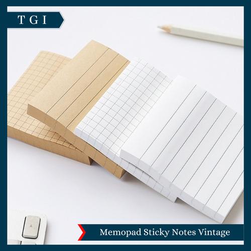 Promo TGI - STICKY NOTES SIMPLE MEMOPAD STICKY NOTES MOTIF VINTAGE ...