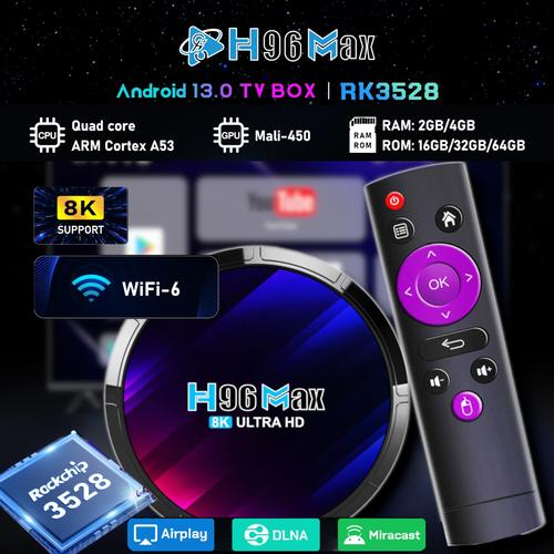 Jual Android TV Box H96 Max Rockchip RK3528, STB Android 13.0 ...