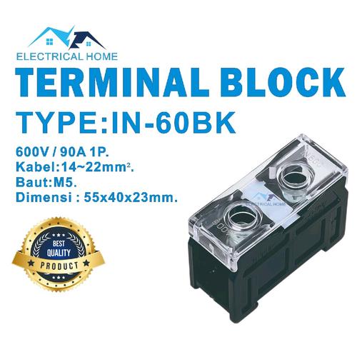Jual Terminal Block Din Rail IN-60BK 1P 90A - Kota Surabaya ...