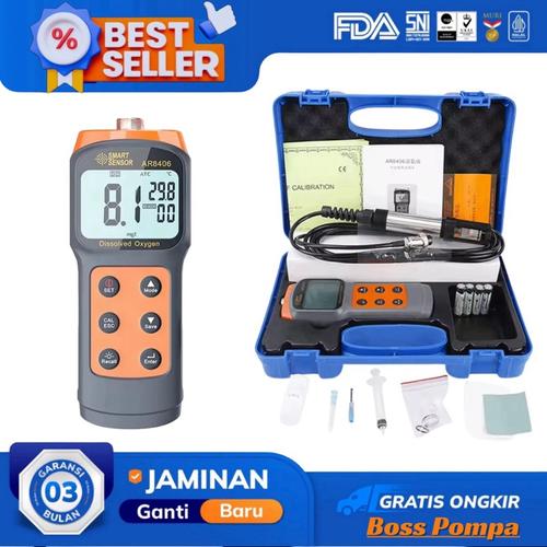 Jual Smart sensor ar8406 DO meter dissolve Oxygen dissolved detector ...