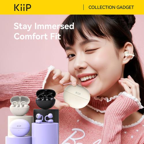 Promo KiiP DTH20 OWS Ear Clip Earphone Open Ear Bluetooth TWS ...