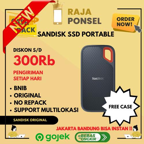 Promo [ FREE CASE ] Ssd Sandisk Portable Extreme pro 4TB 2TB 1TB 500GB ...