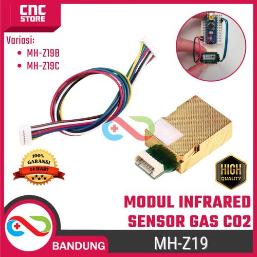 Jual MH-Z19 MH-Z19B/MH-Z19C Modul Infrared Sensor Gas untuk CO2 Carbon Dioxide – Dengan Kabel ...