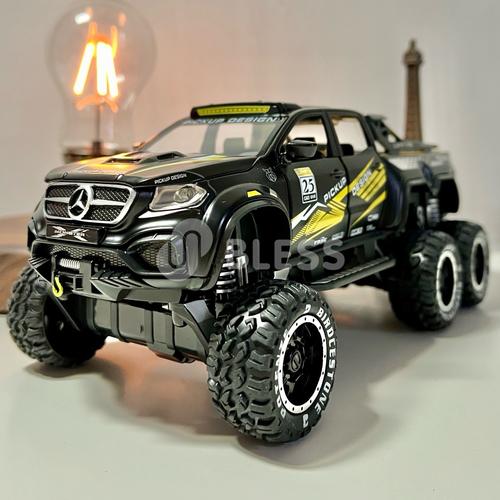 Promo DIECAST MAINAN MOBIL MERCY MONSTER X OFFROAD 1:24 (ADA LAMPU ...