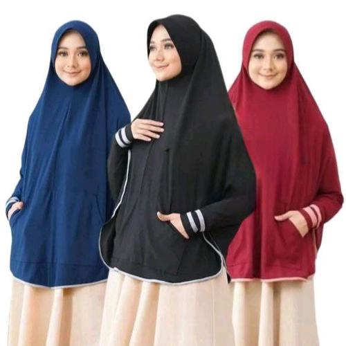 Promo JILBAB ONE SET LENGAN SAKU KERUDUNG JUMBO SYARI MUSLIM HITS ...