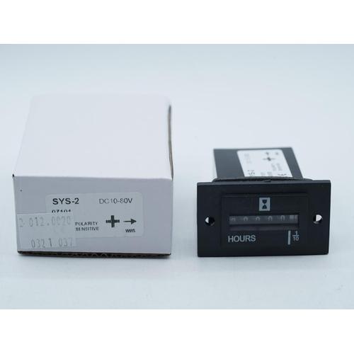 Jual SYS-2 HourMeter DC 10V - 80V Hour Meter Timing range 10-99999 ...