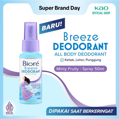 Promo BIORE BREEZE DEO SPRAY MINTY FRUITY 50ML - Kab. Bekasi - KAO ...