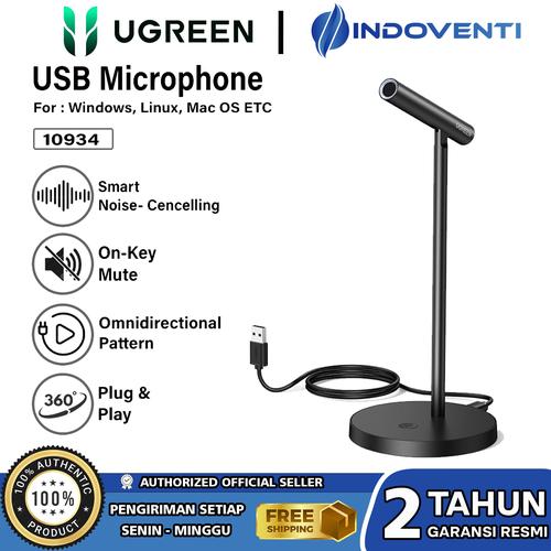 Promo UGREEN Microphone Usb For Streaming Gaming Zoom Condenser PC ...