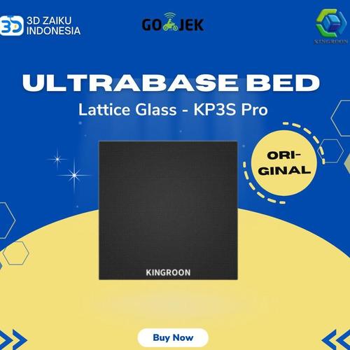 Jual Original Kingroon KP3S PRO Ultrabase Bed Lattice Glass Build ...