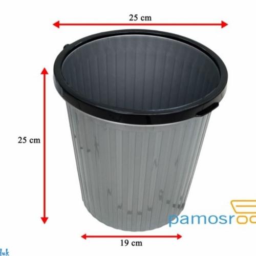Jual Tempat Sampah Plastik Tantos Abu Silver Tong Sampah Bulat ...