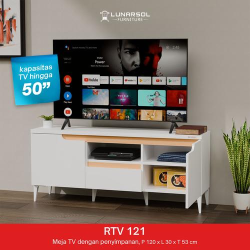 Promo Lunarsol Furniture RTV 121 Rak TV Meja TV Ruang Tamu Buffet Kayu ...
