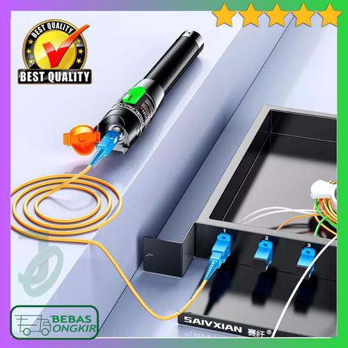 Jual VFL Senter Laser Kabel Fiber Optik Tester Light Pen Fault Locator ...