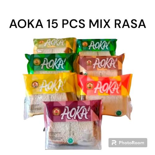 Promo Roti Aoka 15 Pcs Roti Mix Rasa Bisa COD - Buah-Buahan Snack Lezat ...
