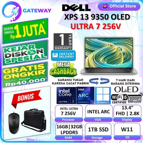 Promo DELL XPS 13 9350 OLED TOUCH ULTRA 7 256V 32GB 1TB W11 13.4 2.8K Cicil 0% 3x - Jakarta ...