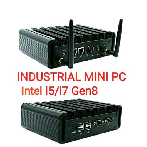 Jual Industrial Mini PC Intel i5 2Lan 2Serial 2HDMI DP Fanless RS232 ...