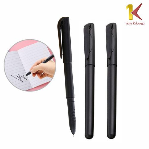 Promo [COD] SK A45 Pulpen Hitam 0.7mm Motif Polos Tinta Hitam Simple ...