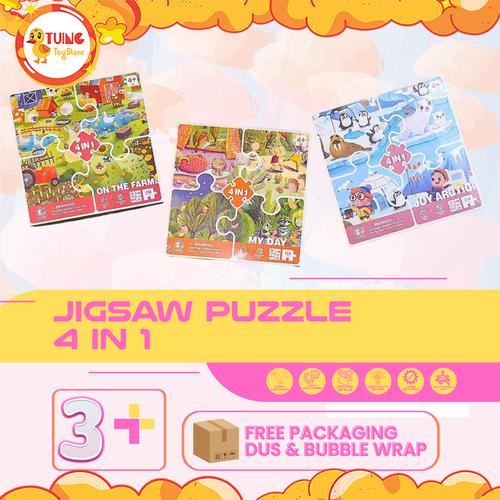 Jual Mainan Puzzle Edukasi Anak | Jigsaw Puzzle 4 in 1 My Day ...