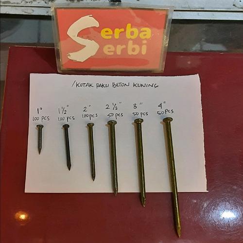 Jual (/KOTAK PAKU BETON KUNING) Paku beton dinding - Kota Pekanbaru ...