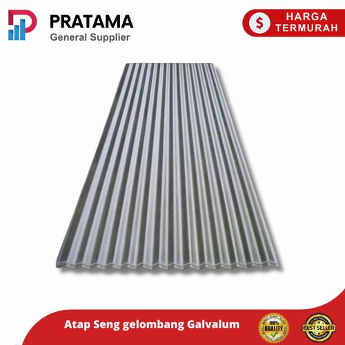 Jual Atap seng Galvalum / Seng gelombang silver 0.2 mm / surabaya ...