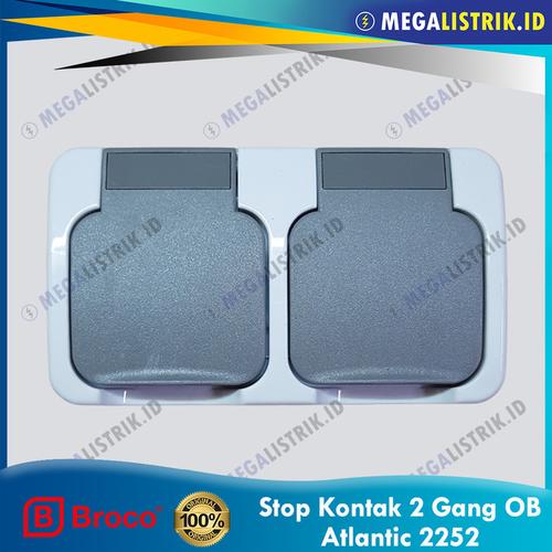 Jual Broco Double Stop Kontak Outbow Waterproof Horisontal Atlantic ...