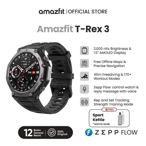Promo 【Exclusive KOL】Amazfit Official T-Rex 3 48mm Smartwatch 1.5 ...
