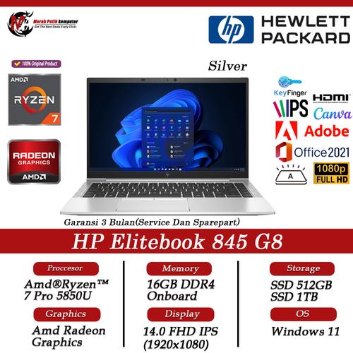 Jual Laptop Gaming HP Elitebook 845 G8 Amd Ryzen 7 Pro 16GB 1TB SSD 14. ...