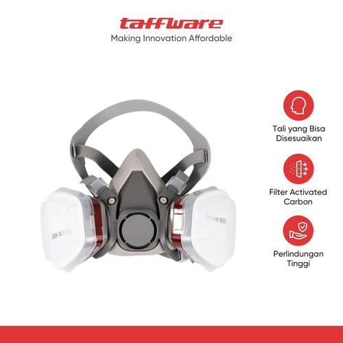 Promo TaffGUARD Masker Gas Half Mask Respirator KN95 - 6200 - Jakarta ...