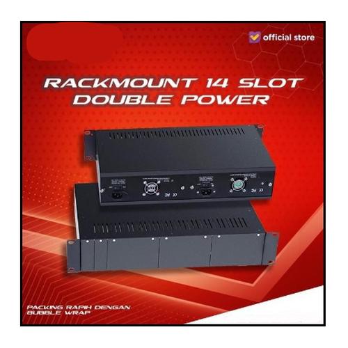 Jual Rackmount media converter fiber optic netlink htb 14 slot 2 psu - rak rack mount 14 port ...