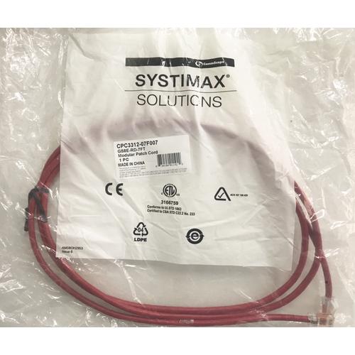 Jual COMMSCOPE SYSTIMAX PATCH CORD CAT 6 7FT (2 METER) RED - Jakarta ...