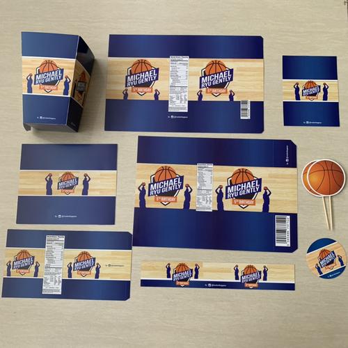 Jual Bola basket label topper stiker puding hellopanda - Kota Tangerang ...