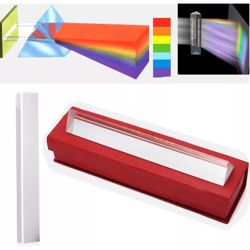 Jual Kaca Prisma Segitiga 20cm Optical Glass Prism Refractor Light ...