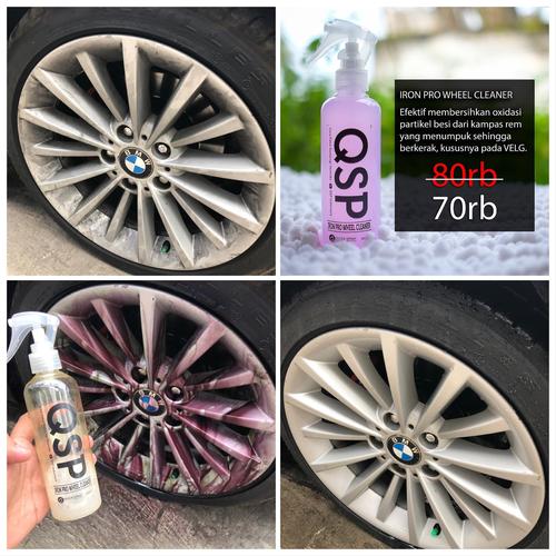 Jual QSP perawatan mobil car detailing Iron Pro Wheel Cleaner spray 250 ...