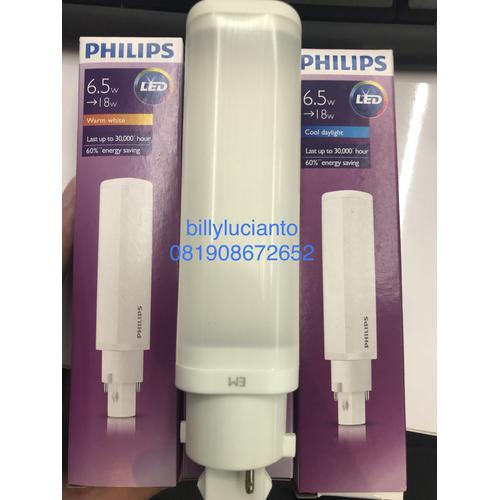 Jual Lampu PHILIPS LED PLC 6,5 watt 2P tersedia 3 warna 6.5w 6,5w ...