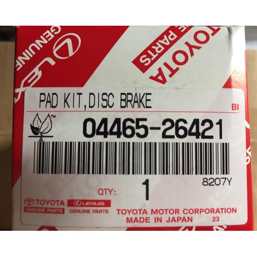 Jual Brake Pad Hiace Commuter KDH222 04465-26421 ORIGINAL - Jakarta ...