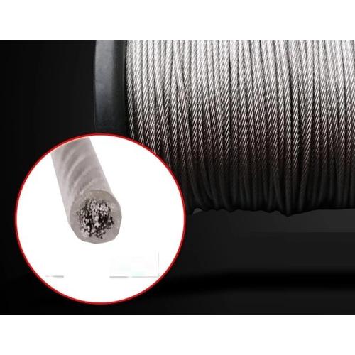 Jual Tali Kawat Baja lapis PVC wire Rope SS304 2MM Tali Seling Kabel ...