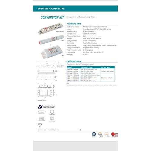 Jual emergency power pack nicad battery maxspid TL 36w 36watt - Jakarta ...