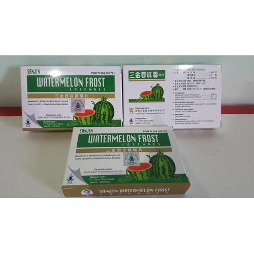 Jual Sanjin Watermelon Frost Lozenges/ Sanjin sikua suang au pian ...