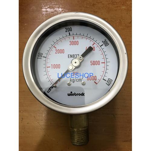 Jual Pressure Gauge / Manometer 4” HC stainless drat kuningan - Jakarta ...