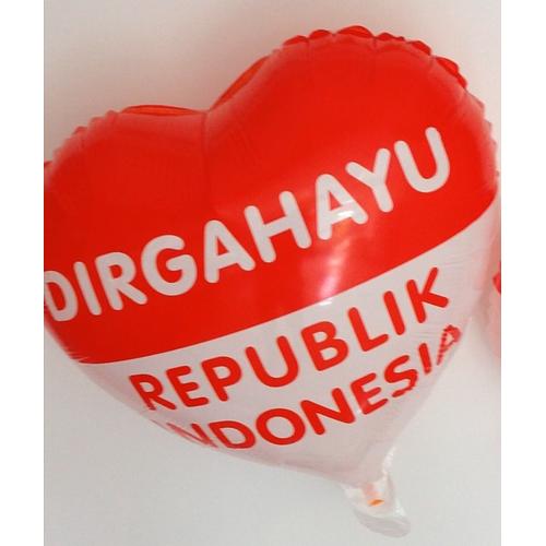 Jual Balon Love Kecil HUT RI / 17an Agustusan / Merah Putih / Merdeka ...
