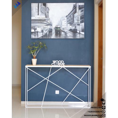 Jual Rak hias / rak display / meja display industrial style kayu jati ...